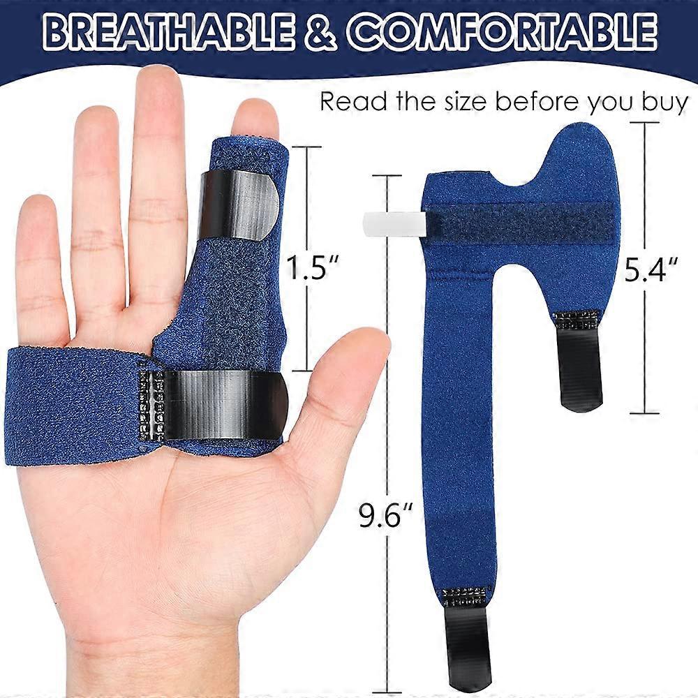 Trigger finger brace, finger support splint for fractured fingers, finger stabilizer with built ...