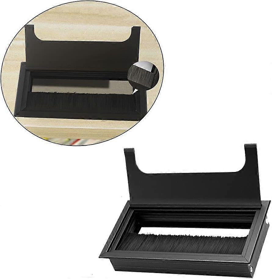 Cable Grommet Cover 3 Pieces Square Black Recessed Cable Grommets Desk ...