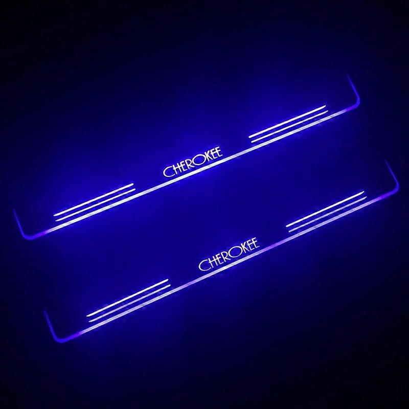Trim Pedal LED Car Light Door Sill Scuff Plate Pathway Dynamic Streamer ...