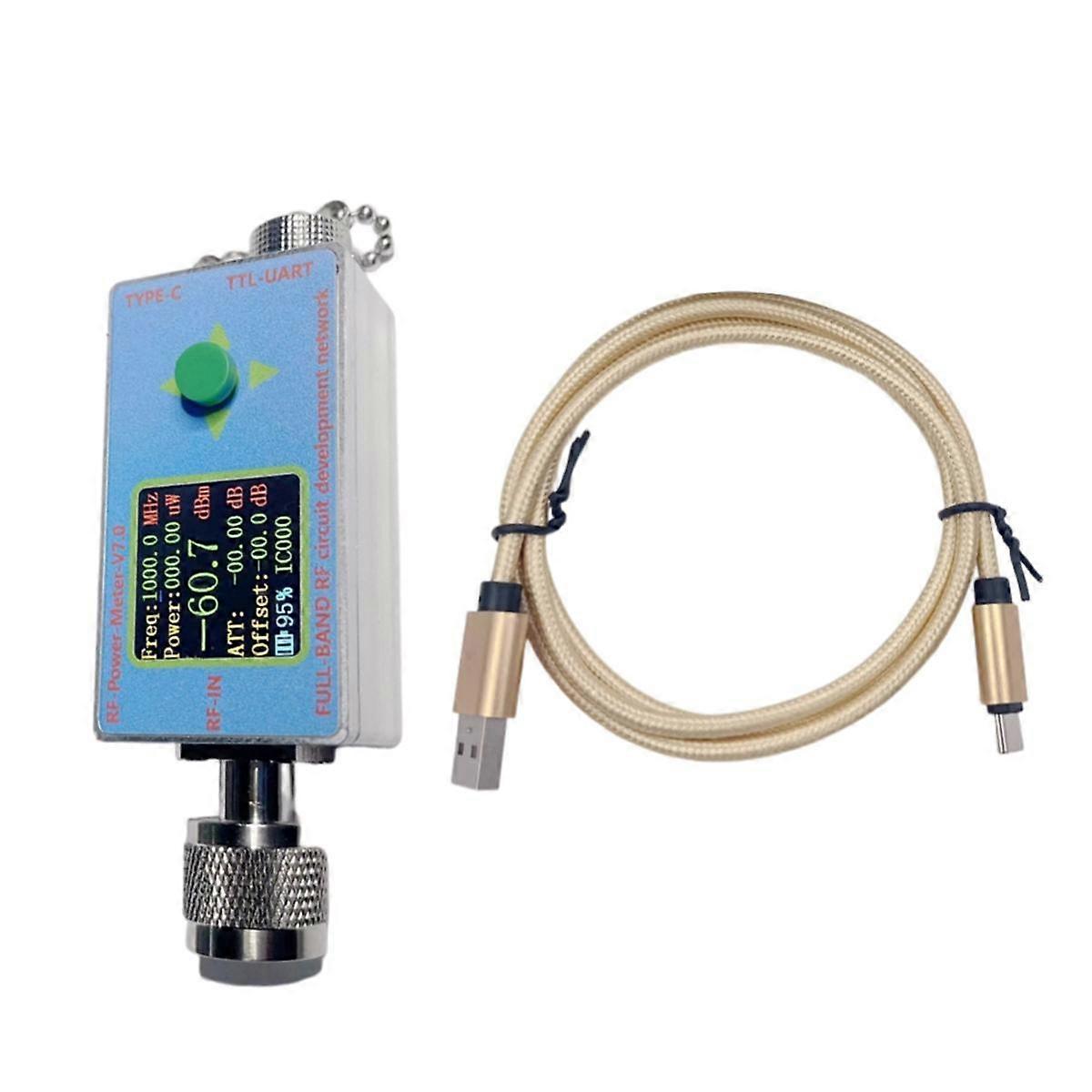 New 10GHz LCD RF Power Meter V7 N-Type Type-C USB Full-Band RF Circuit ...