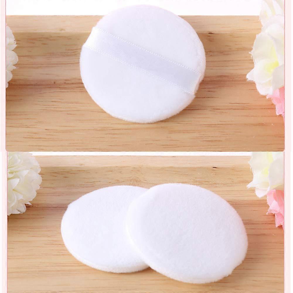 Pure Cotton Powder Puff Puff for Powder Foundation with Strap 3 inch ...