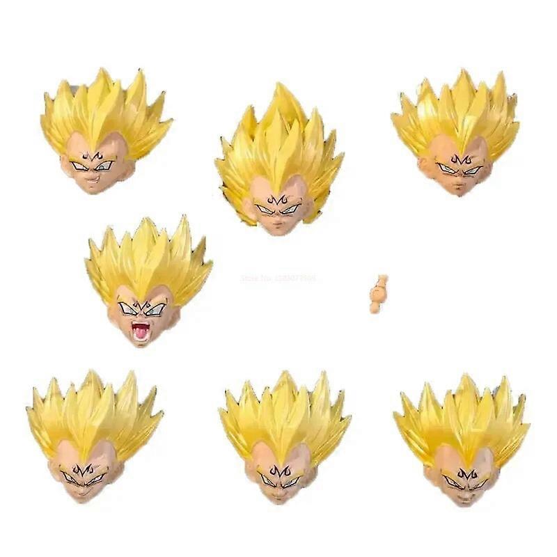 Tonsenart Toys SH Figuarts Dragon Ball Majin Vegeta Heads Anime Action ...
