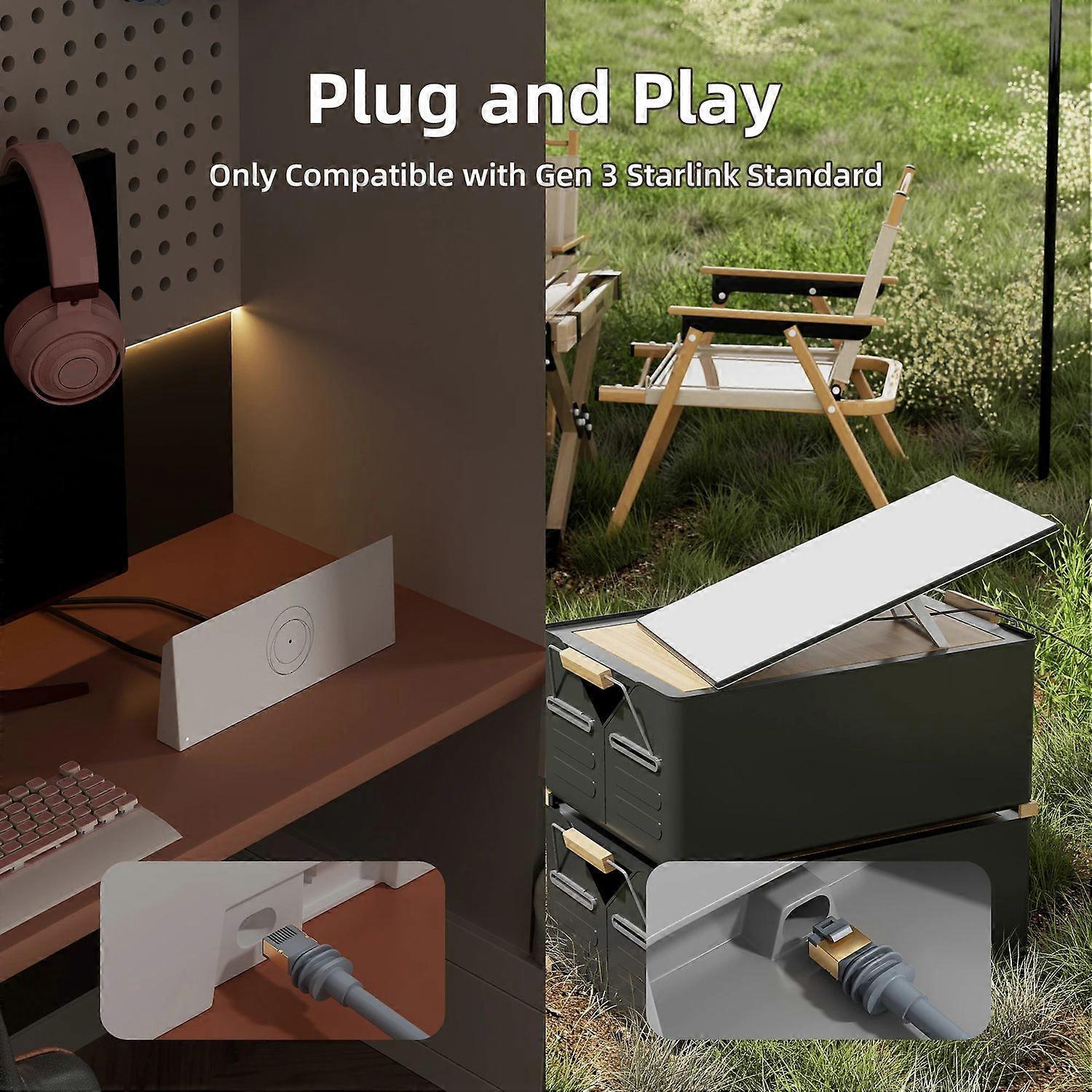 10m Starlink Gen 3 Ethernet Cable Standard V3 CAT6 10Gbps RJ45 ...