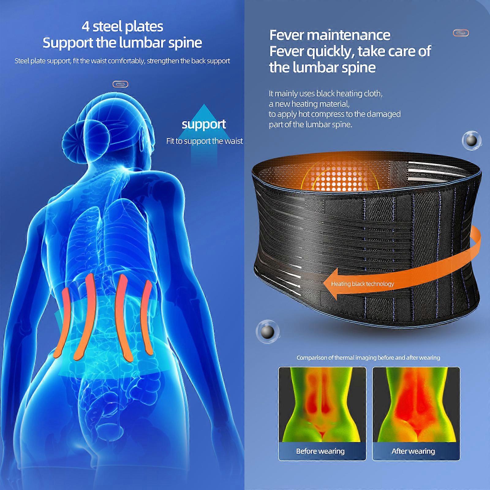 Adjustable Lower Back Brace Lumbar Support Waist Belt for Men Women ...