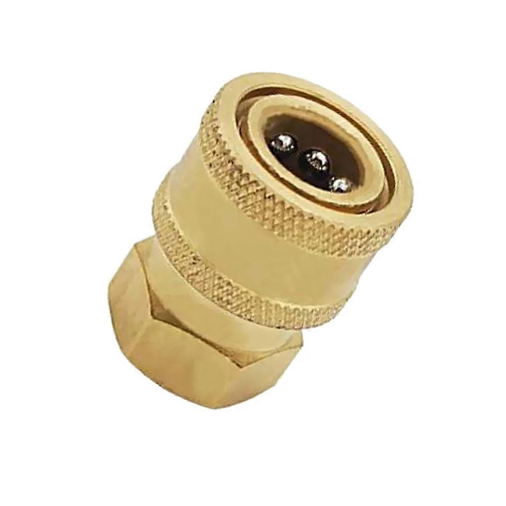 Pressure Washer Quick Release Socket 15mm to 3/8 Female Brass Connector ...