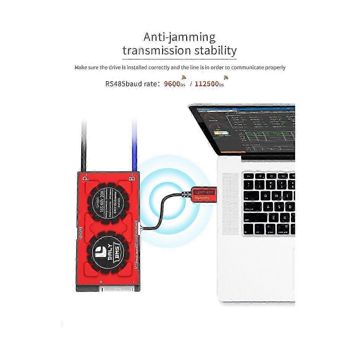 BMS USB- UART Communication Protocol to PC for LiFePO4 Li-Ion NCM LTO ...