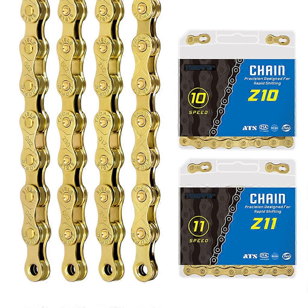 MTB Road Bike Chain 6 7 8 9 10 11 Speed,Bicycle Gold Galvanized Chain ...