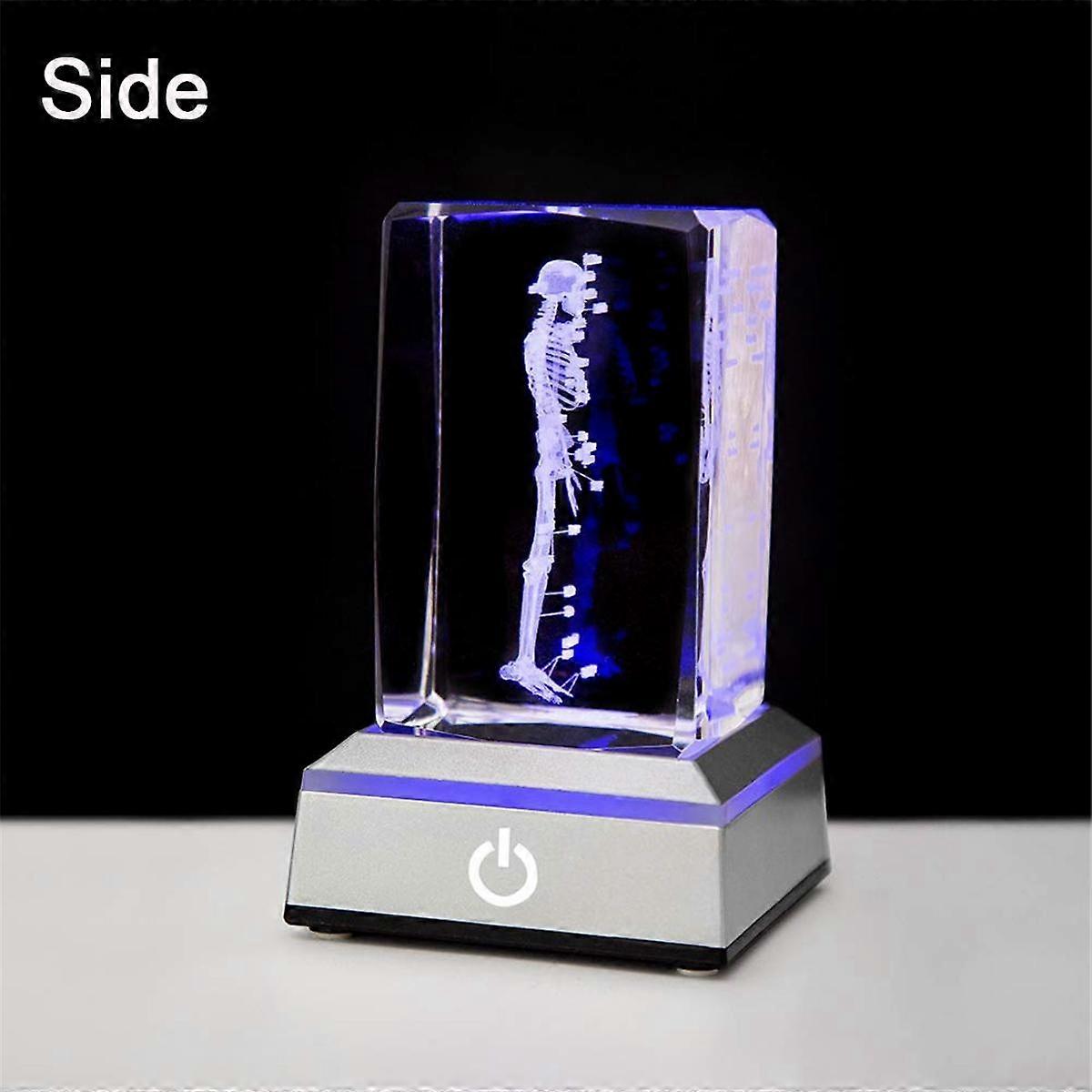 Human Skeleton Model Anatomy Gift Crystal Skeleton Model Medical-Statue ...