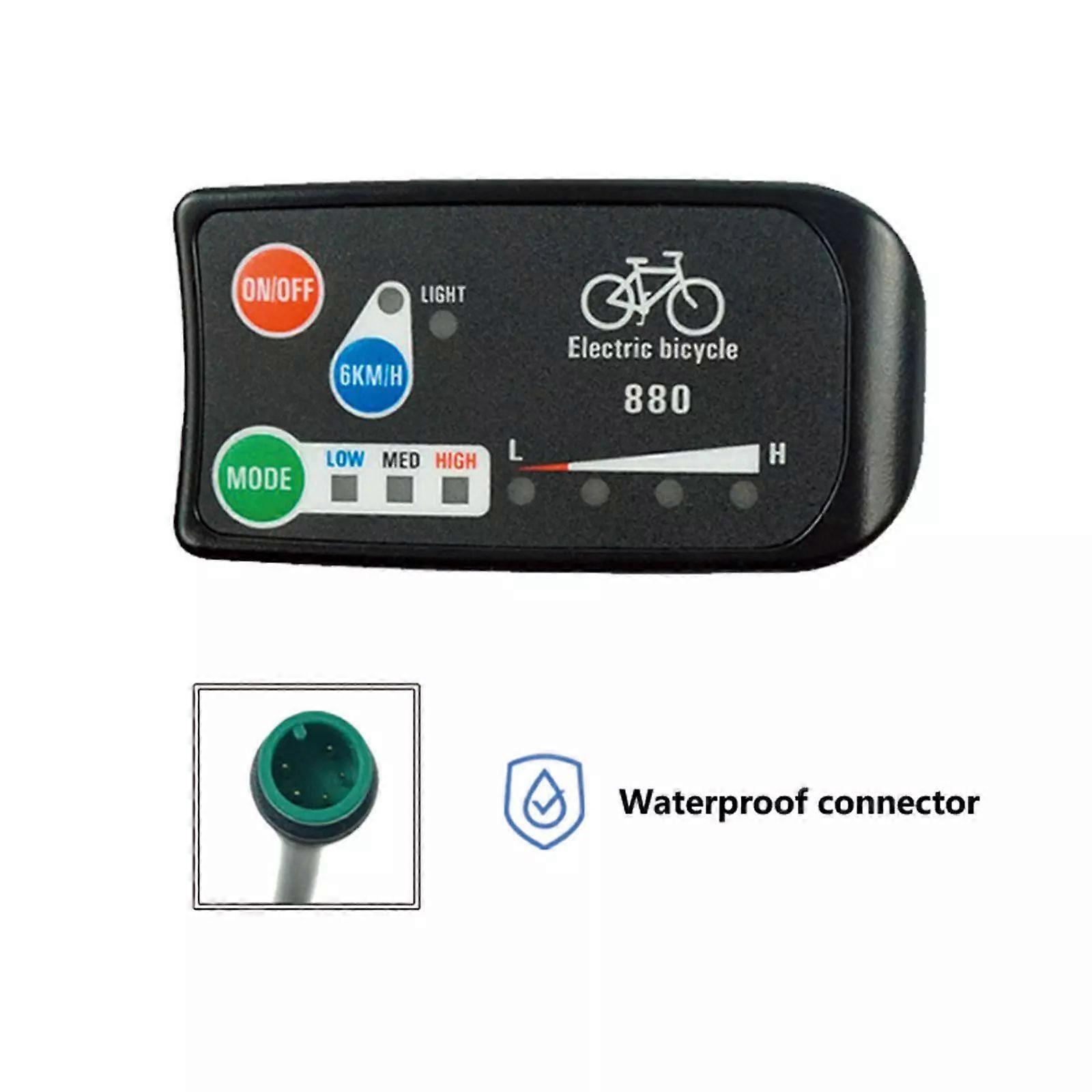 KT-LED880 Electric Bike LCD Display 36V 48V E-Bike Display Control ...
