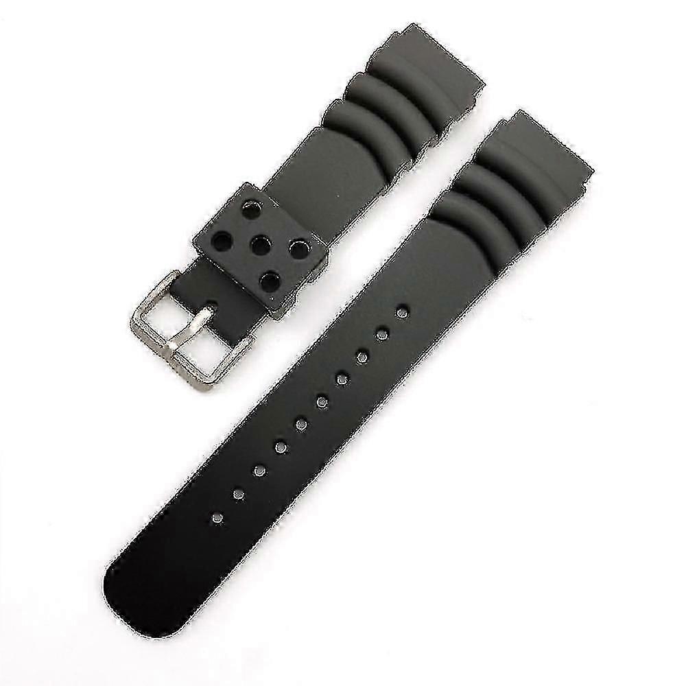 Fsu Men's 20/22/24mm Rubber Strap For Casio Bump Seiko Waterproof ...