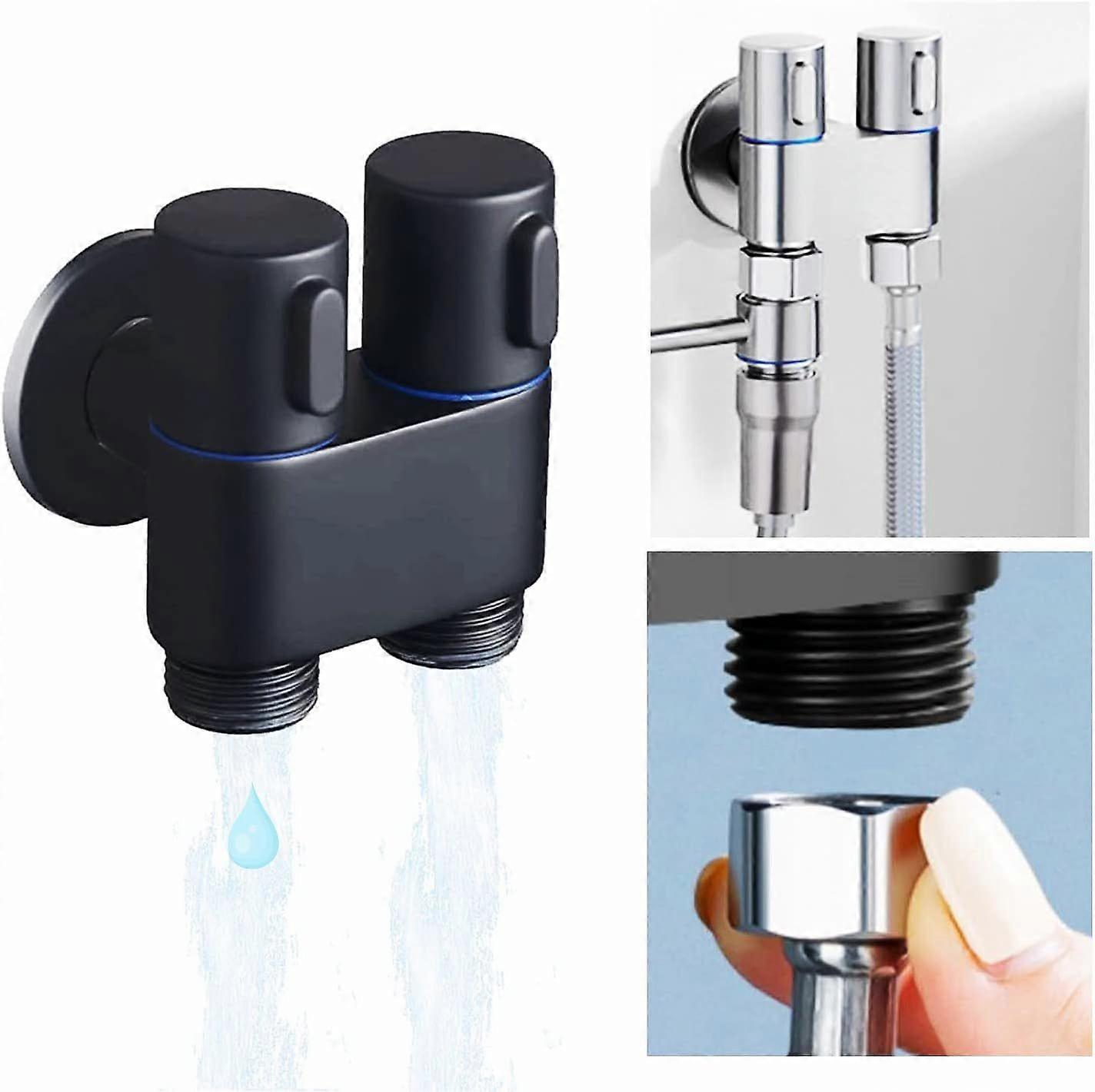 1-In-2-Out Dual Control Valve, Bathroom Faucet Double Handle Dual ...
