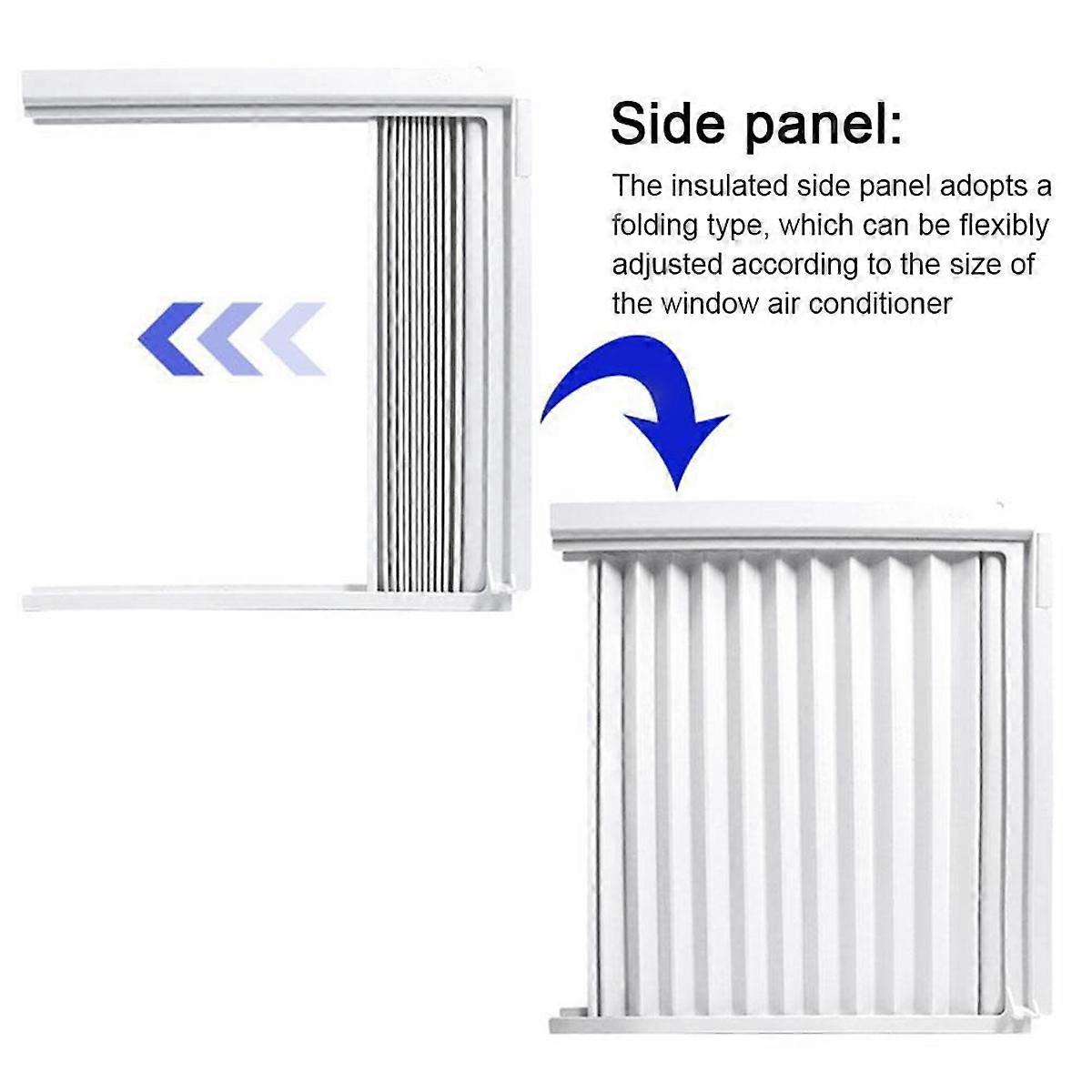 Window Air Conditioner Side Panels with Frame, Adjustable Insulation AC ...
