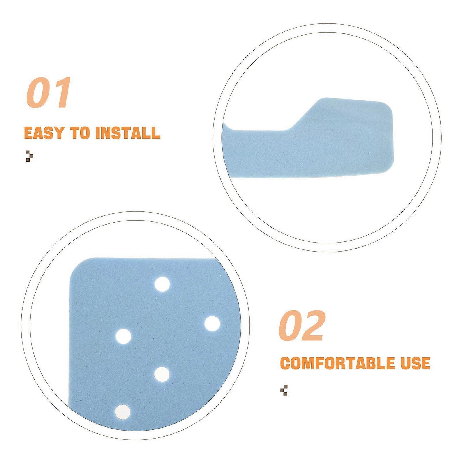 2 Pcs Shower Chair Pad Back Mat Bath Seat Cushion Anti Skid Covers ...