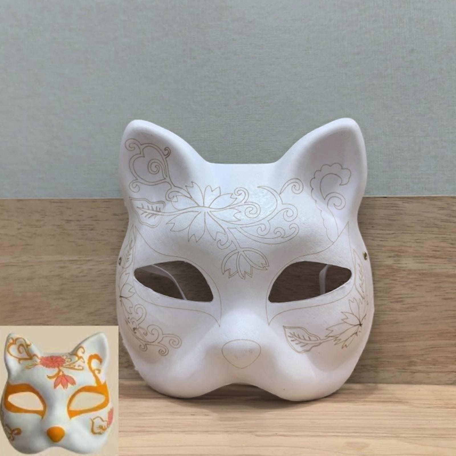 DIY Paper Mask Unpainted Masquerades Mask DIY Hand Paint Mask for ...