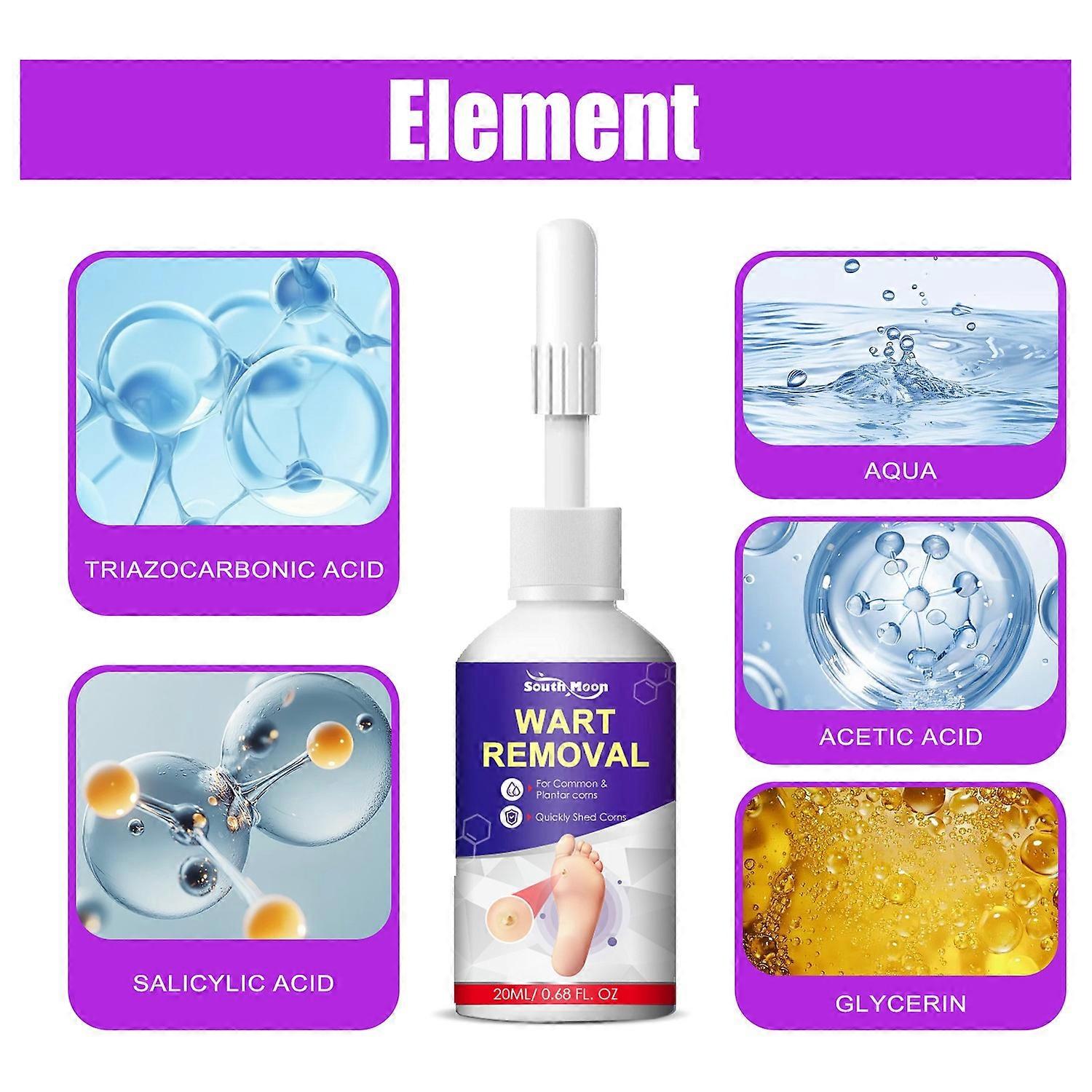 1-3pcs Wart Remover Drops 20ml Wart Remover Treatment Liquid Drops for ...