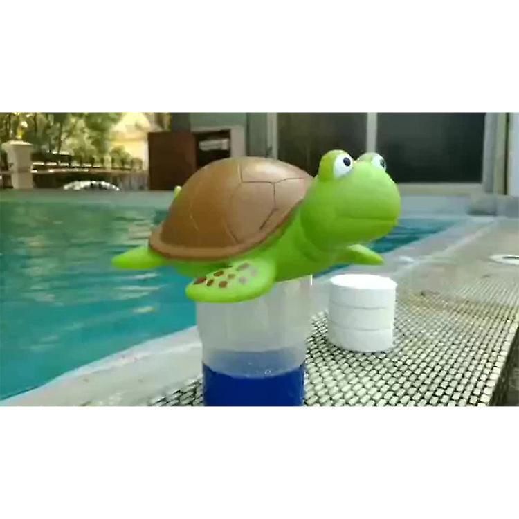Turtle Floating Pool Chlorine Dispenser, Foldable Base, Can Hold 3 ...