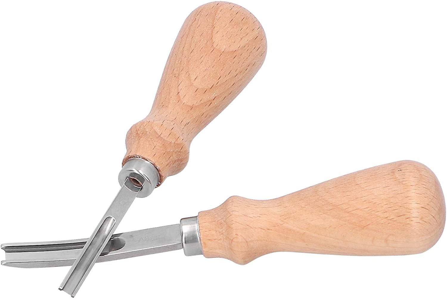 2Pcs Edge Leather Beveler Tool, 4mm and 8mm, Leather Edge French Skiver ...