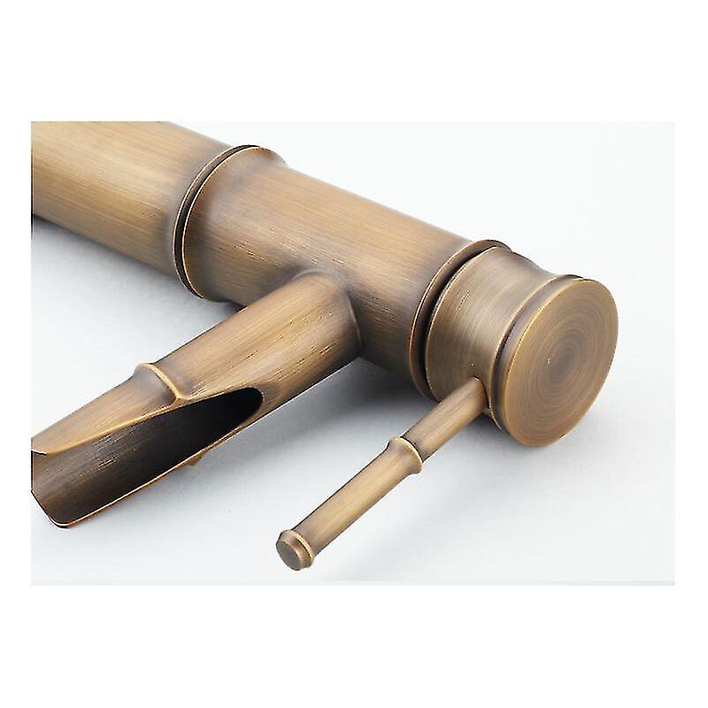 Vintage Antique Bronze Full Copper Bamboo Hotel Bathroom Kitchen Mixer ...