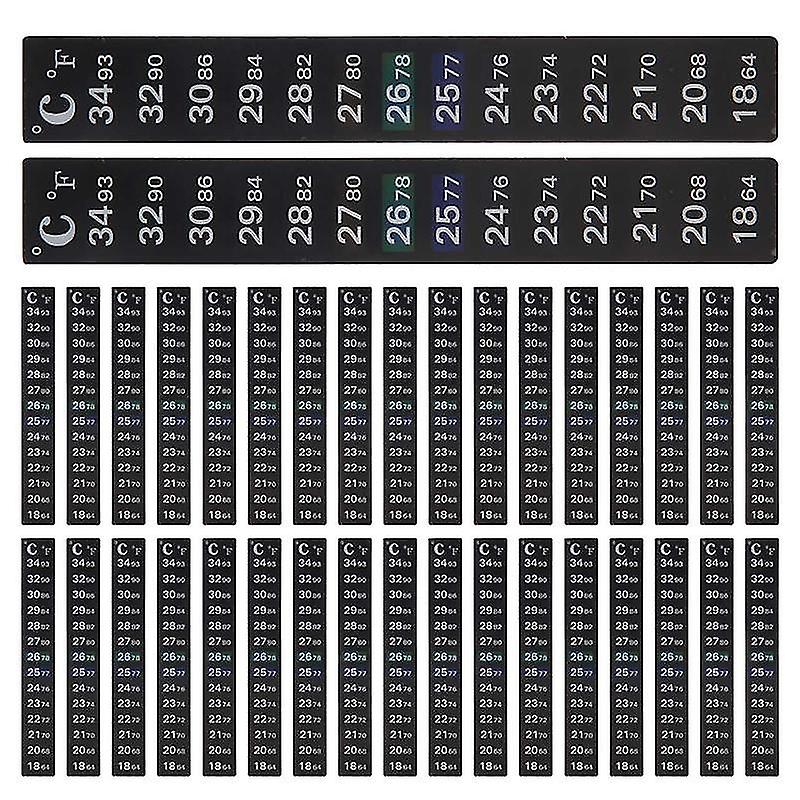 36 Pieces Digital Temperature Sticker Adhesive Thermometer Strip ...