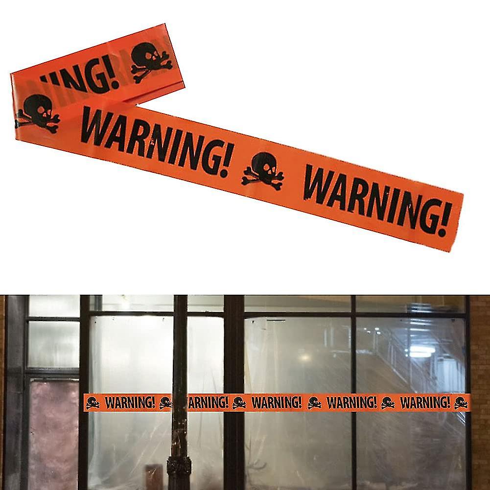 Halloween Warning Tape Signs, Orange Halloween Caution Tapes Door ...
