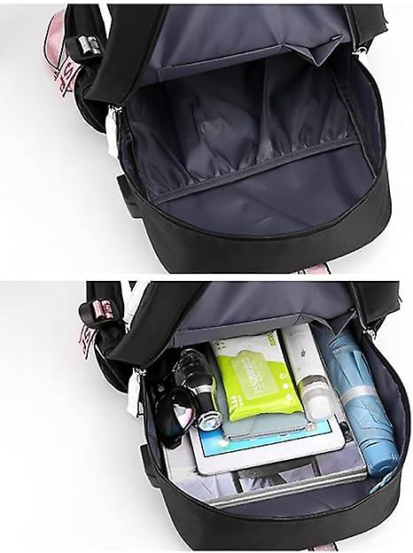 Anime Backpack Schoolbag 17'' Anime School Book Bag Latop Backpacks For ...