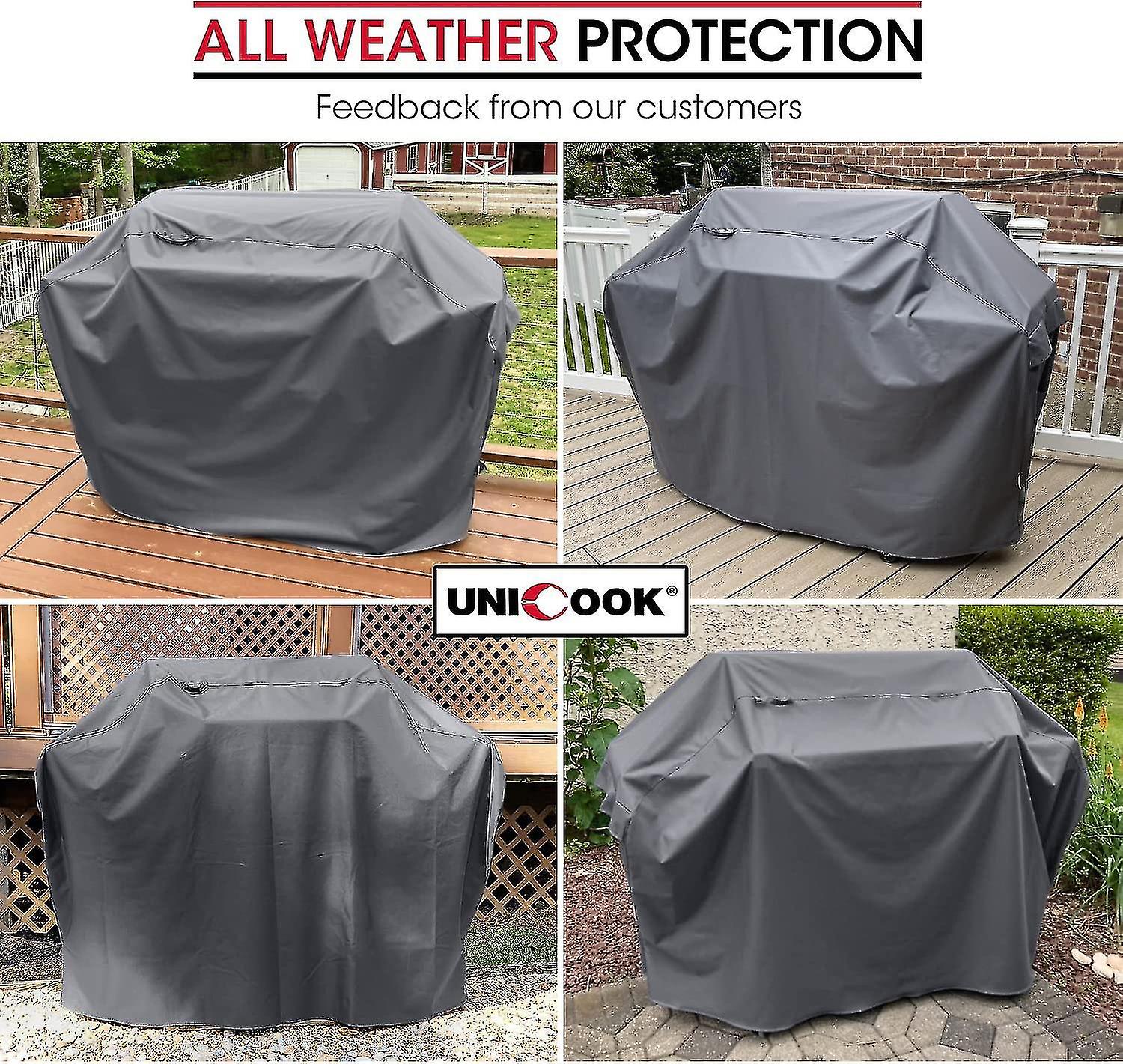 Grill Cover 55 Inch, Outdoor Heavy Duty Waterproof Barbecue Gas Grill ...