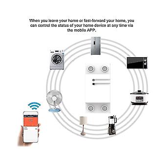 63a Tuya Wifi Smart Energy Meter Timer Power Consumption Monitor Rail ...