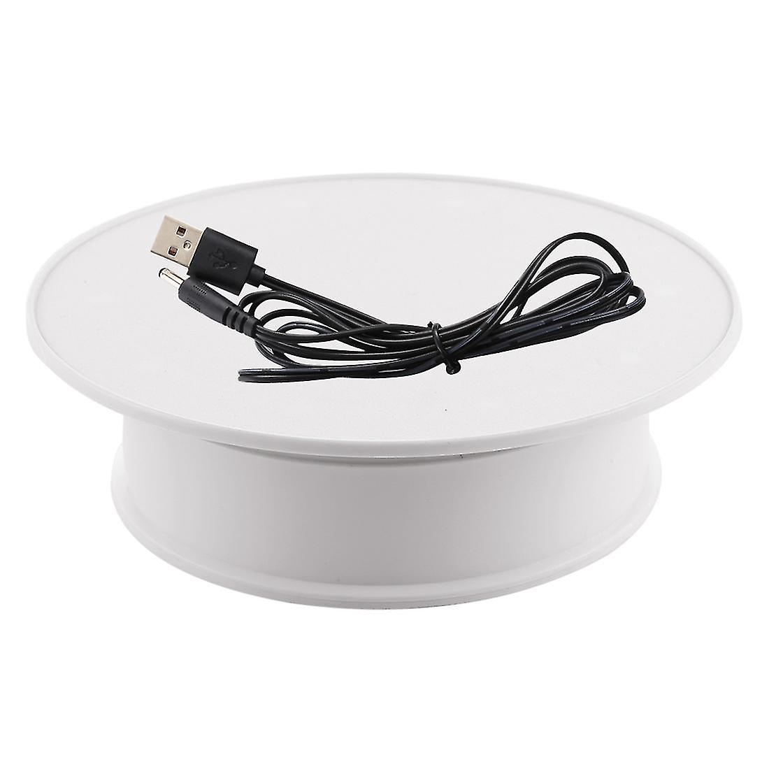 20cm 360 Degree Electric Rotating Turntable Display Stand | Fruugo UK
