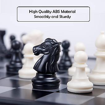 Mini Chess Set, 6.5" Portable Folding Chess Board Magnetic Travel Chess ...