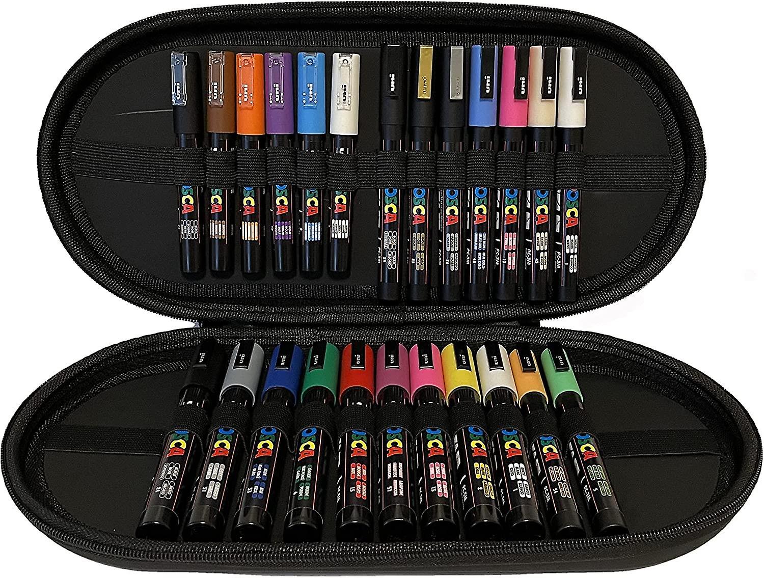 Uni POSCA Assorted Paint Marker Case Set, 24pc | Fruugo UK