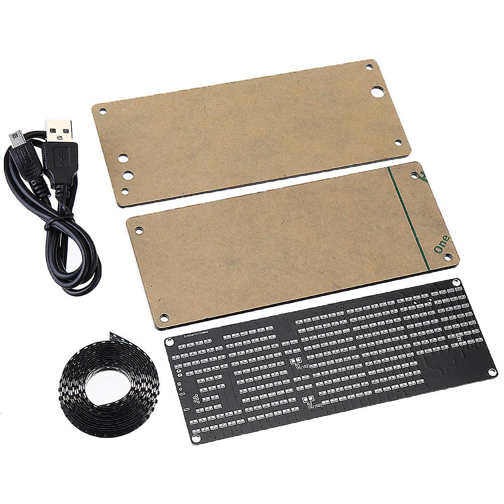 Smd Led Dot Matrix Digital Clock Production Kit Electronic Diy Clock ...