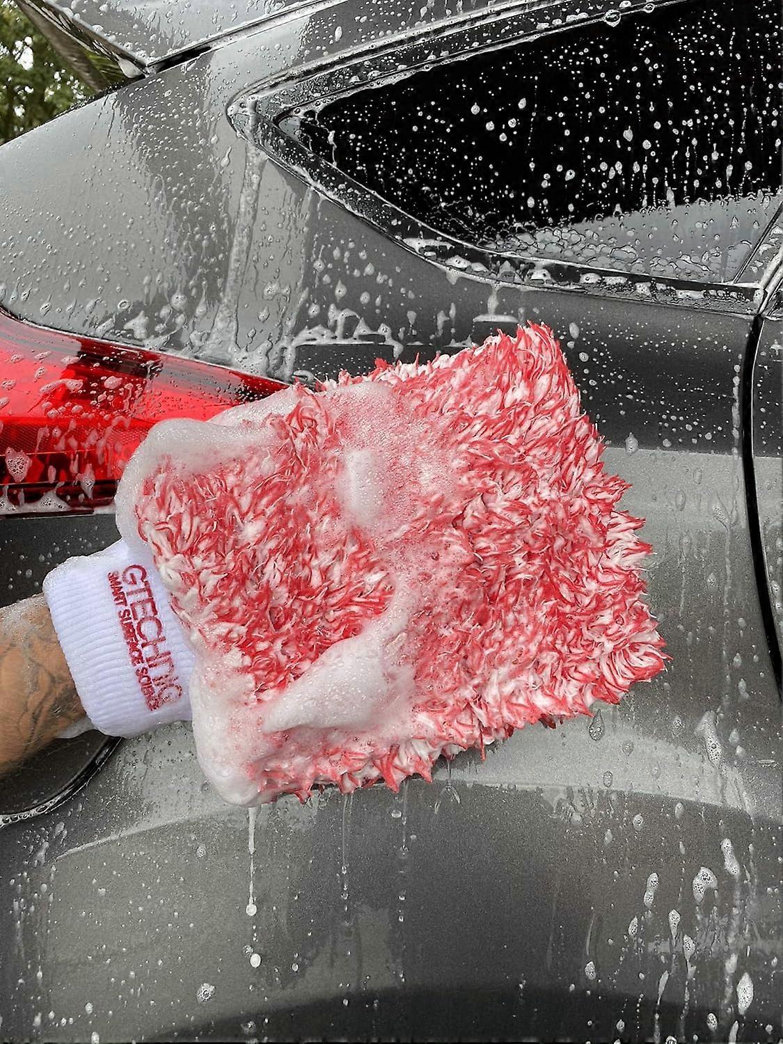 Microfibre Wash Mitt-Ultra Low Friction Washcloth,Soft Glide Minimises ...