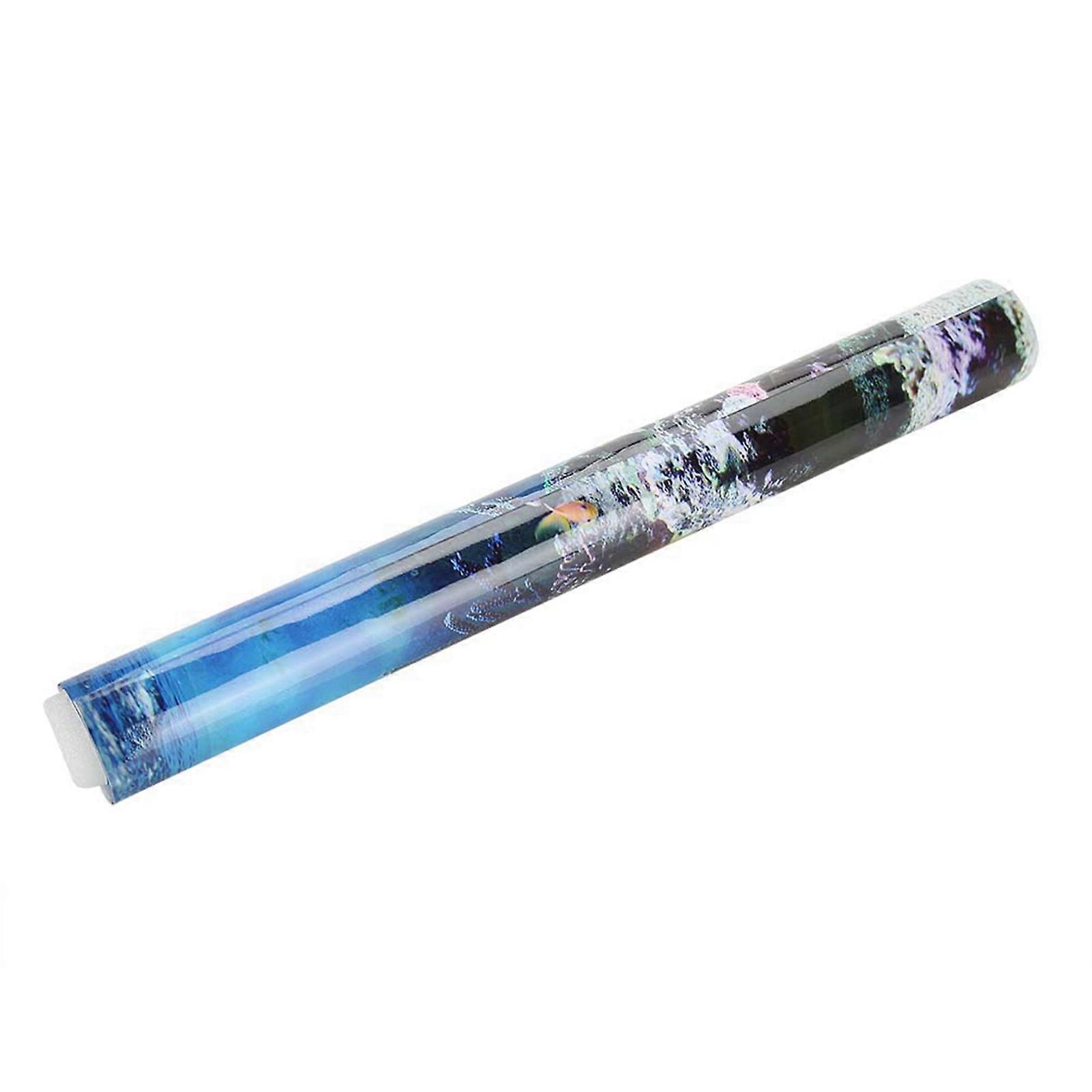 PVC Adhesive Underwater Coral Aquarium Fish Tank Background Poster ...
