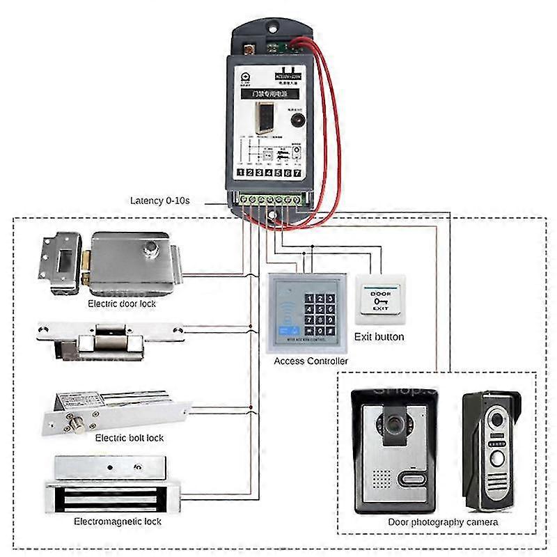 12V3A Door Lock Power Supply 3A Access Control Transformer Power ...