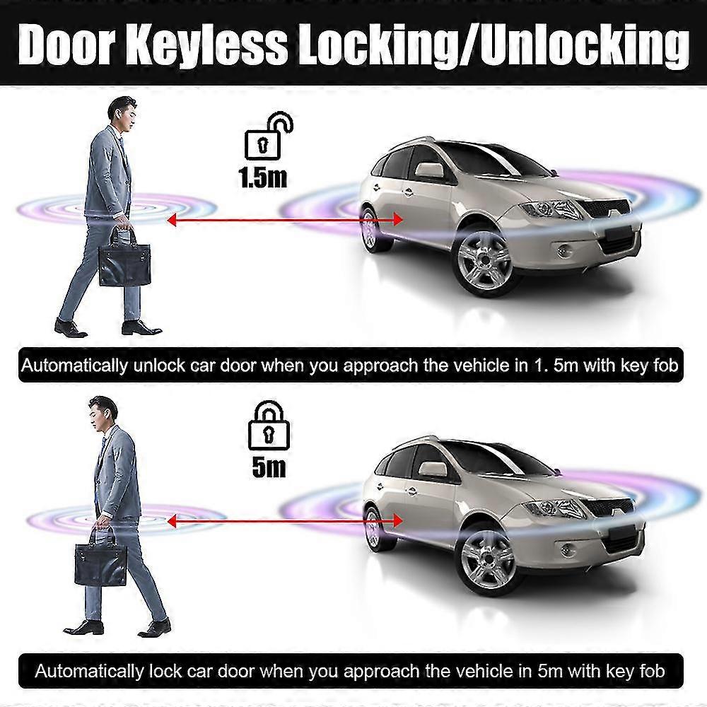 12V Car Key Systems Key blade Remote Central Door Lock less System Auto ...