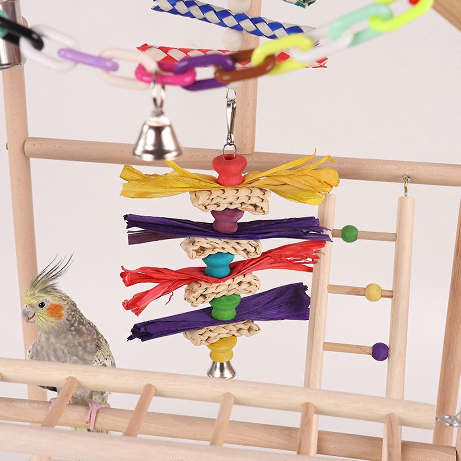 Parrot Bird Playground with Ladder Bird Gym for Small Birds Parakeet ...