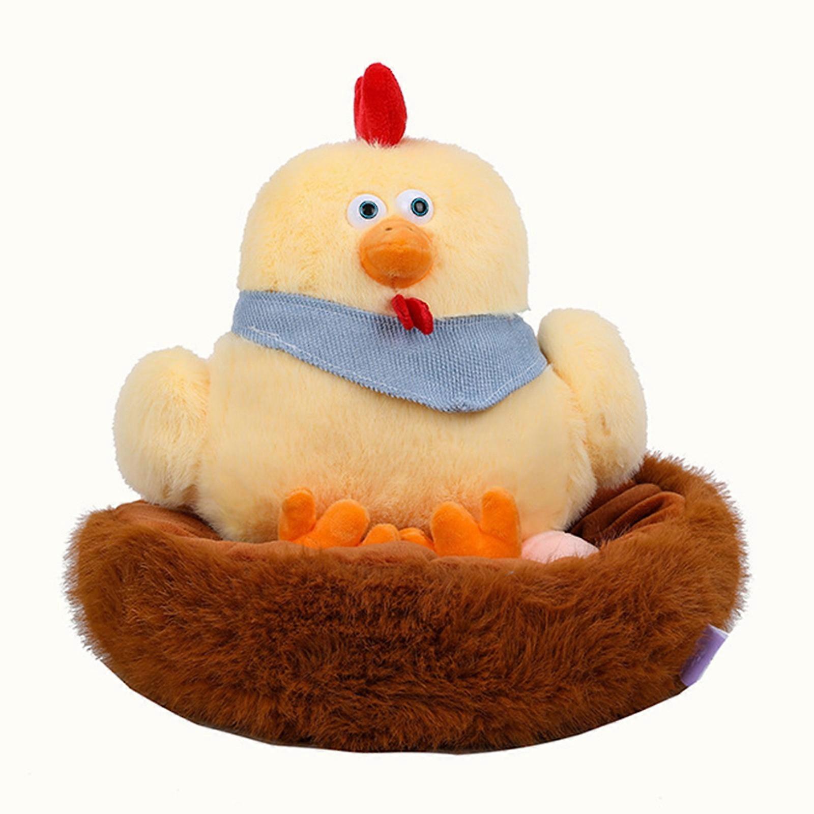 Hen Laying Eggs Playset Complete With Chicken Hen Soft Toy Nests And ...