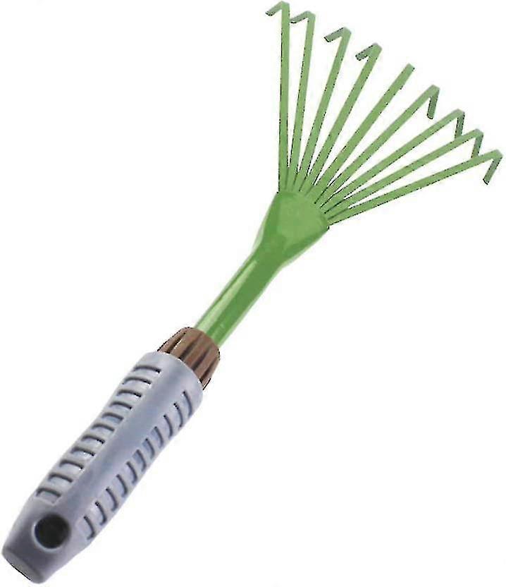 2024 Metal Garden Rake Nine Teeth Rake Grass Rake Leaves And Flowers ...