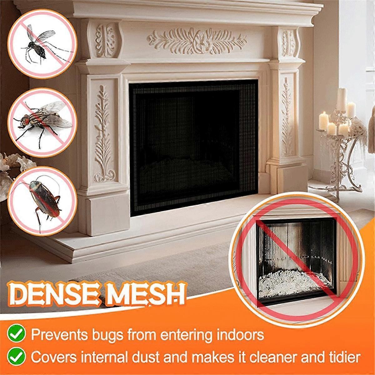 Fireplace Screen,Fireplace Screen Safe Mesh Gate,Fireplace Mesh Screen ...