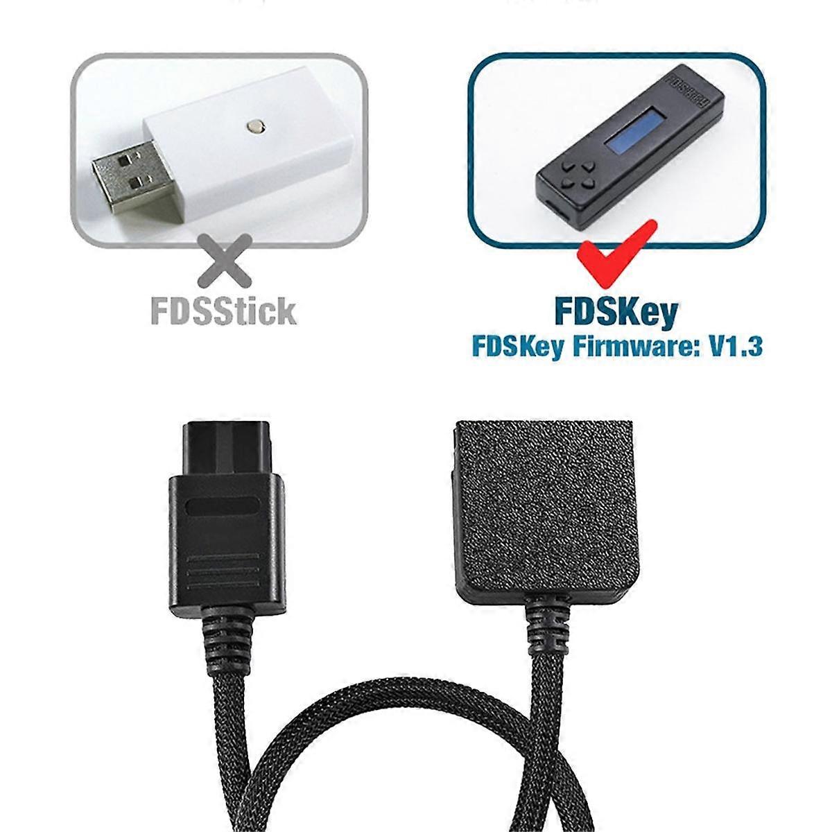 For FDSKey Emulator Cable Adapter Hot Swap for Twin Famicom AN-505-RD AN-505- Emulator Cable ...