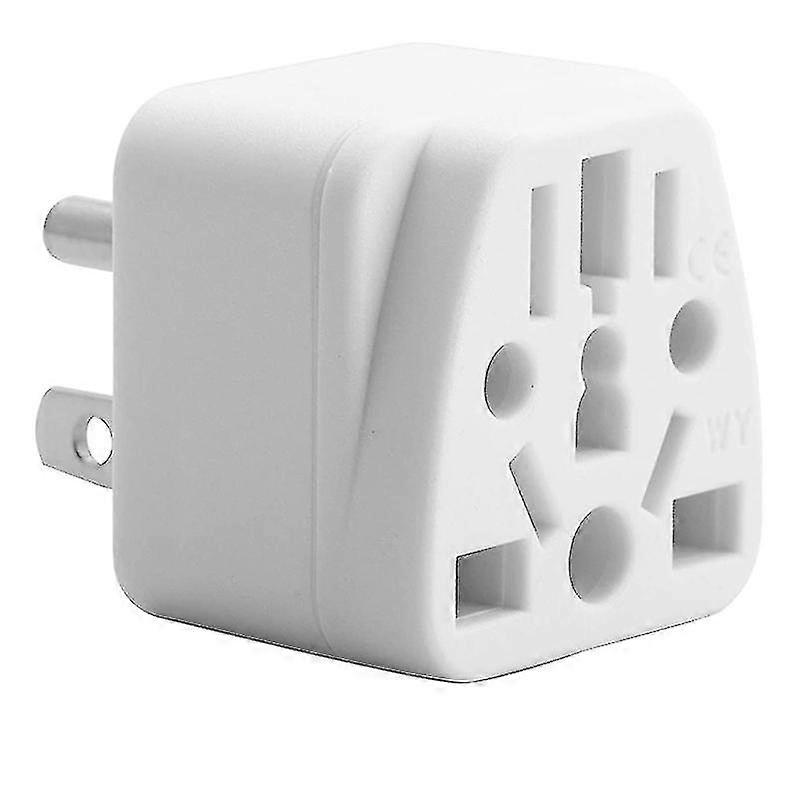 Us Plug Adapter Eu/uk/au To Usa (type B), Charger Converter White ...