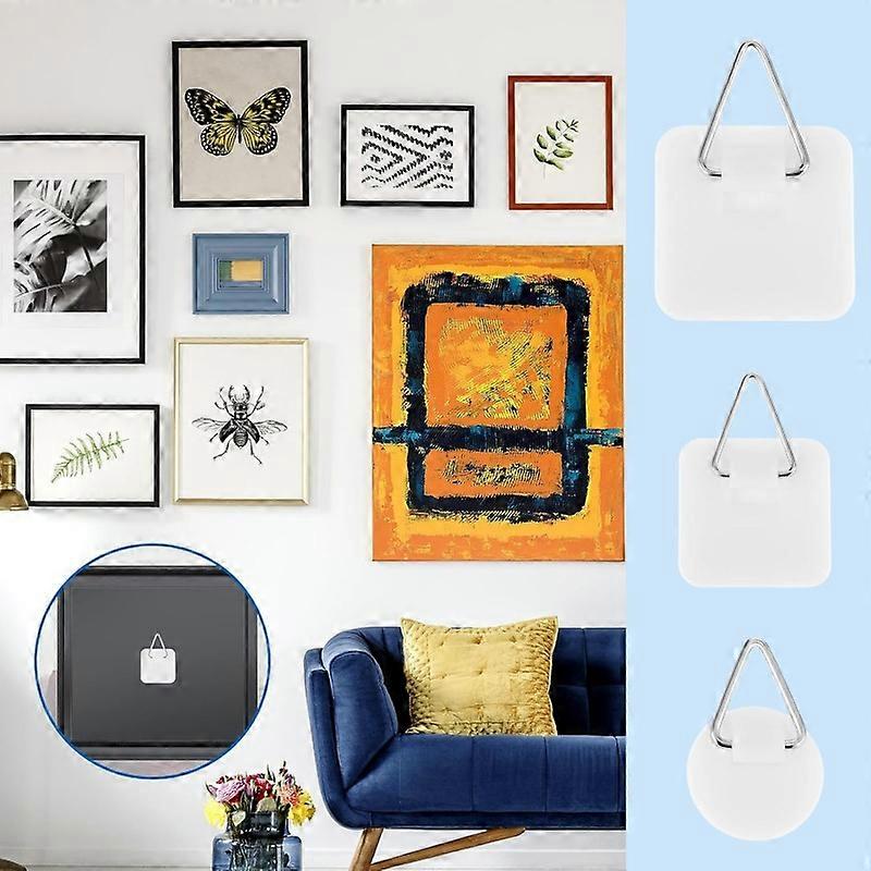 45 Pieces Adhesive Hooks Adhesive Picture Hangers Adhesive Holders ...
