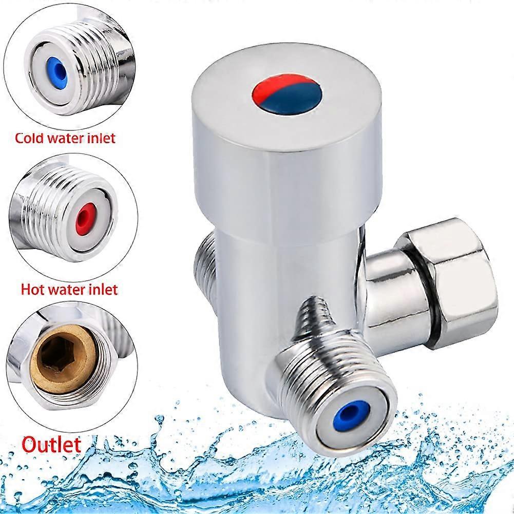 G1/2 Hot-Water Cold Water Valve, Mixing Valve Thermostatic Mixing Valve ...