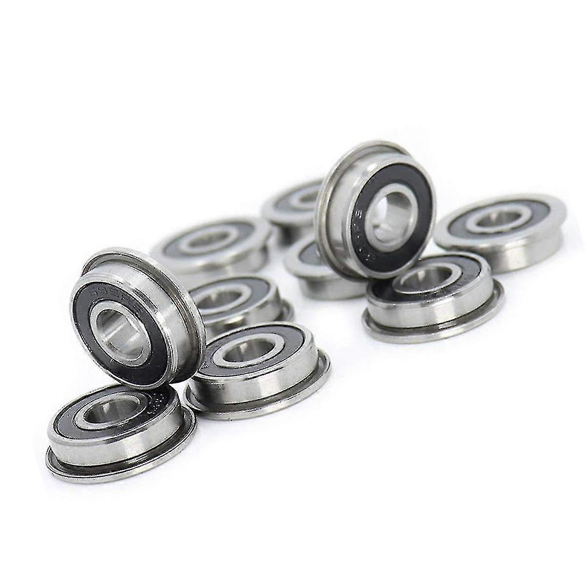 20pcs F695-2rs Bearing 5x13x4mm Flanged Miniature Deep Groove Ball ...