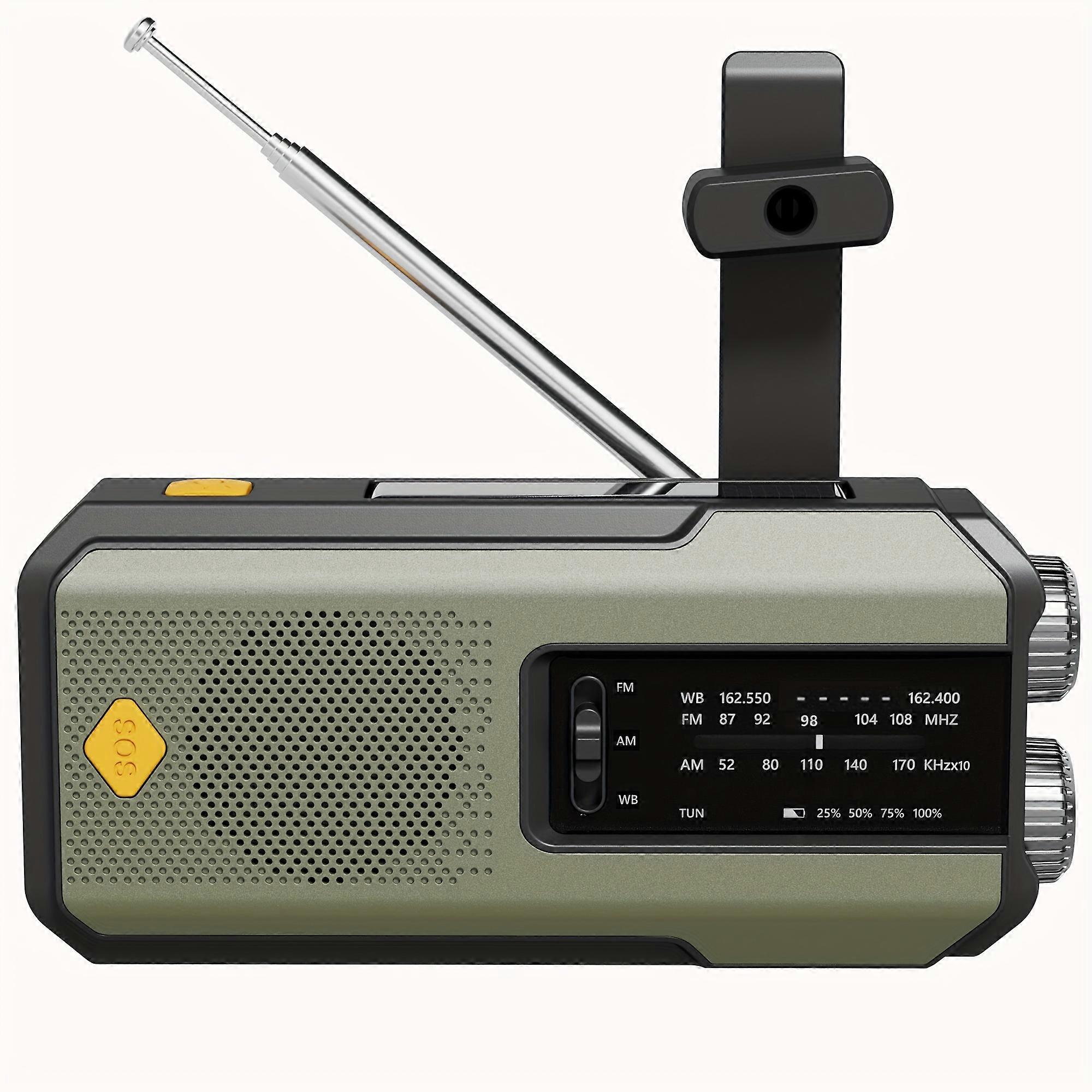 Hand Crank Radio Portable AM/FM NoAA Weather Radios Emergency Crank ...