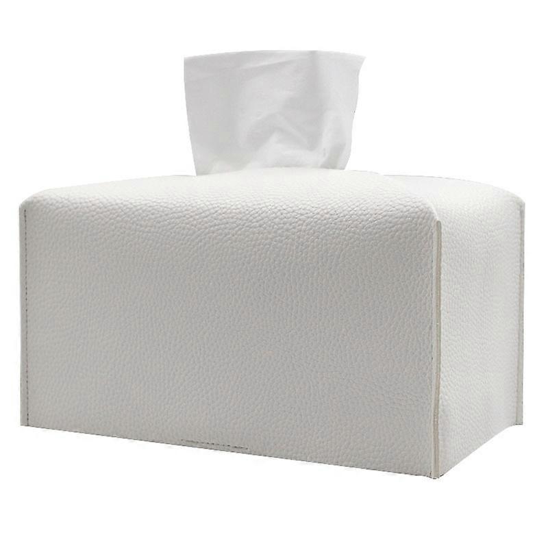 2 Pack Leather Tissue Box Cover, Tissue Box Holder, Modern Square PU ...