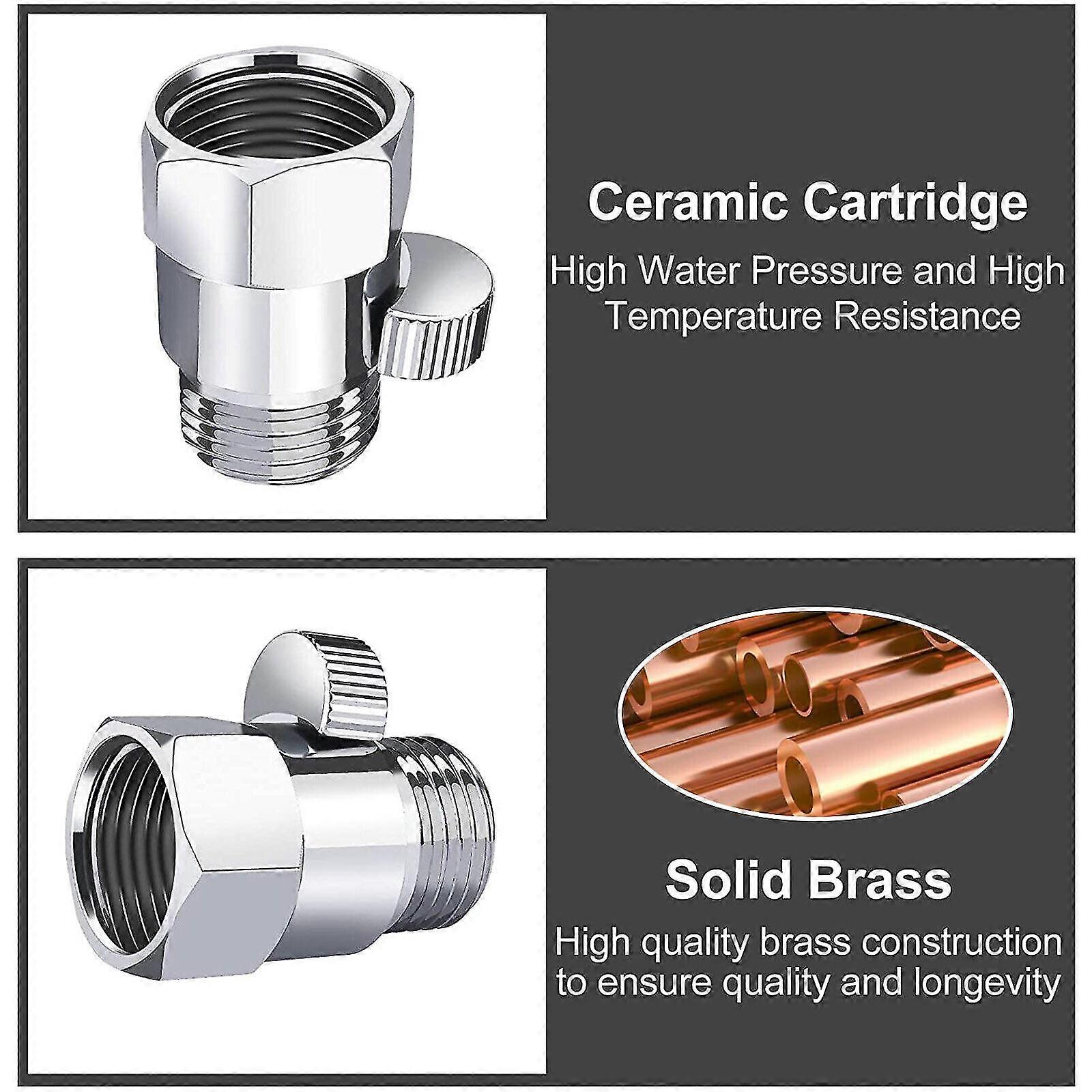 Flow Quick Control Shut-OFF Valve Shower Head Hand Water Saving Shower ...