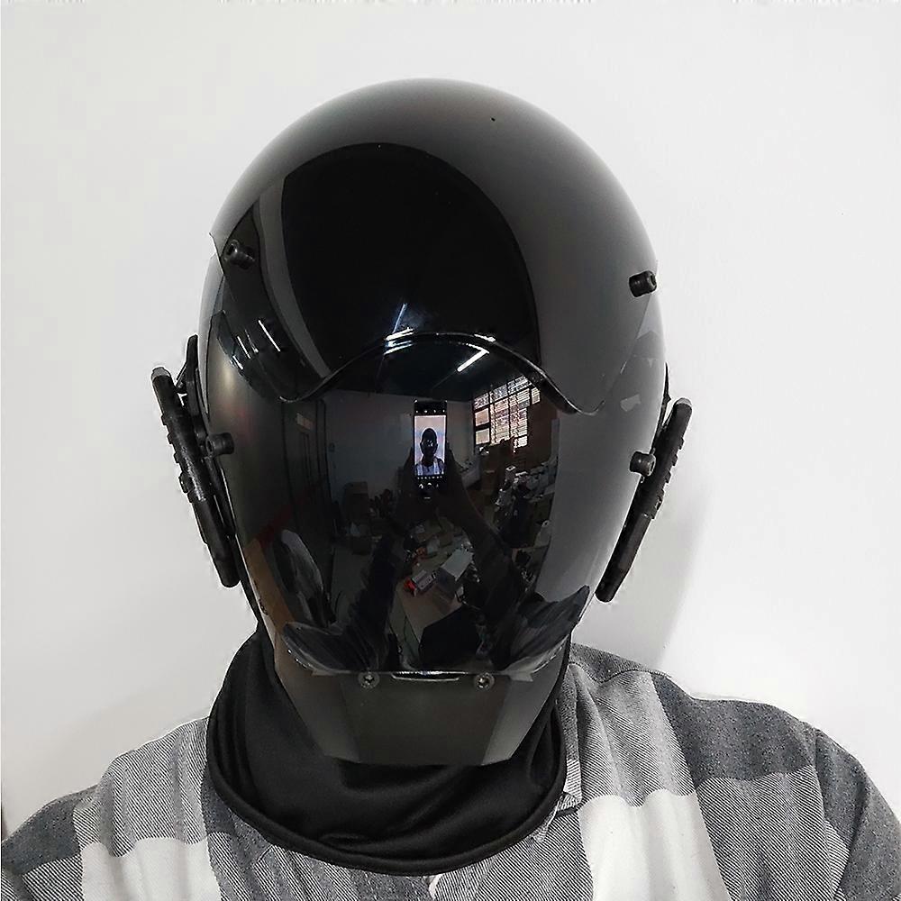 Personlig svart Cyberpunk Mask Cosplay Mekanisk Sci-Fi Gear Cyberpunk ...