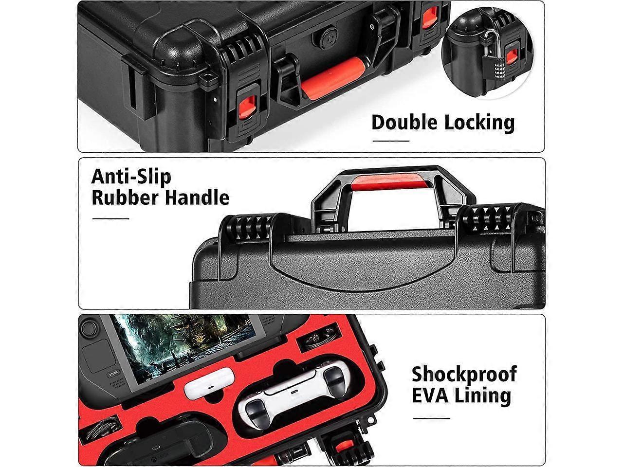 Carrying Case for Steam Deck, Hard Professional Waterproof Steam Deck ...