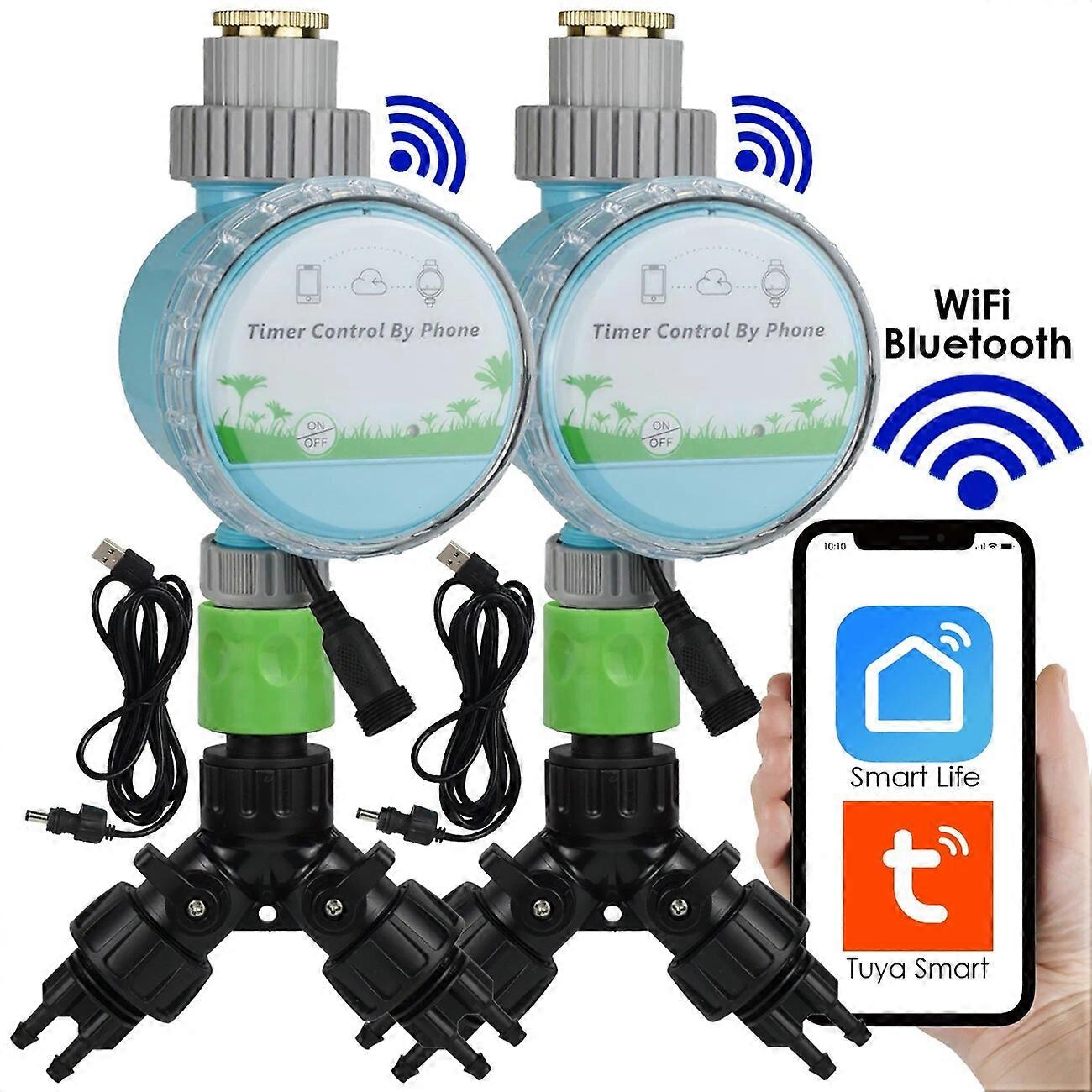 Water Timers Garden WiFi Wireless Smart Water Timer Remote Controller ...